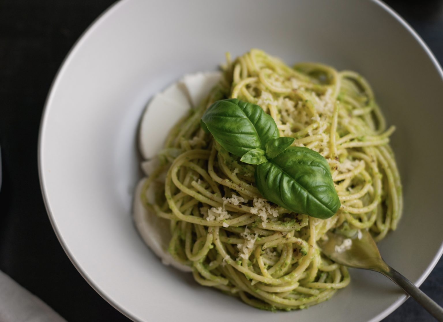 Pasta verde vegan - Recette Sport